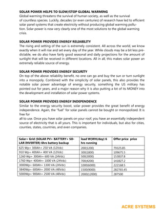 Solar energy Products and services | PDF