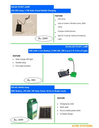 Solar energy Products and services | PDF
