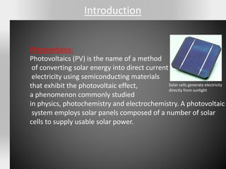 Solar energy pv | PPT