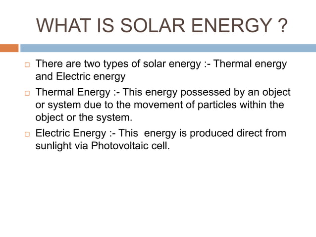 Solar energy slides | PPT