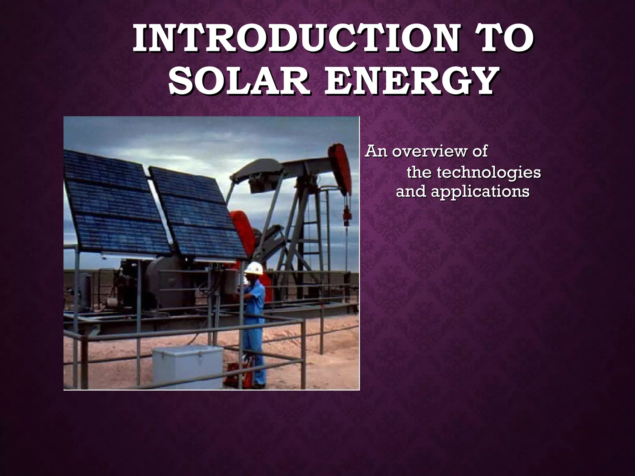 Solar energy sources | PPT