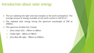 Solar Energy Introduction | PPTX | Power and Energy Industry | Industries