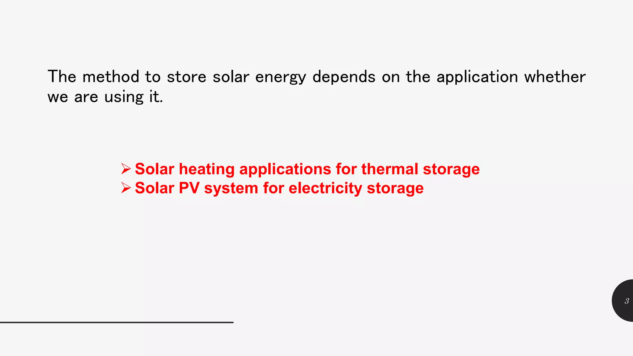 Solar energy storage methods | PPTX
