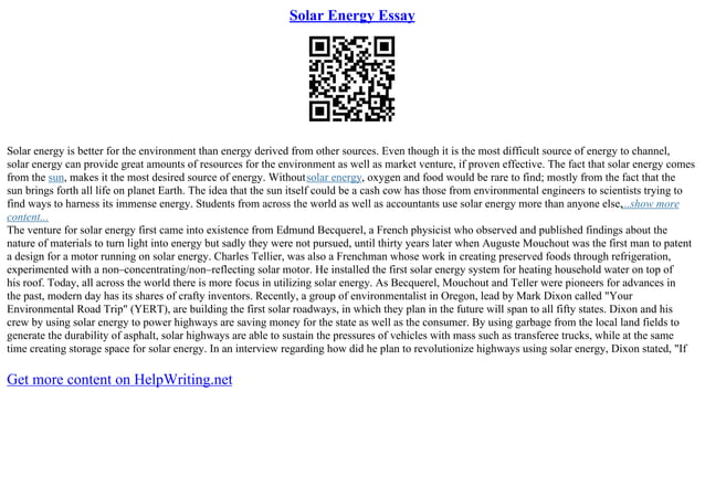 Solar Energy Synthesis | PDF