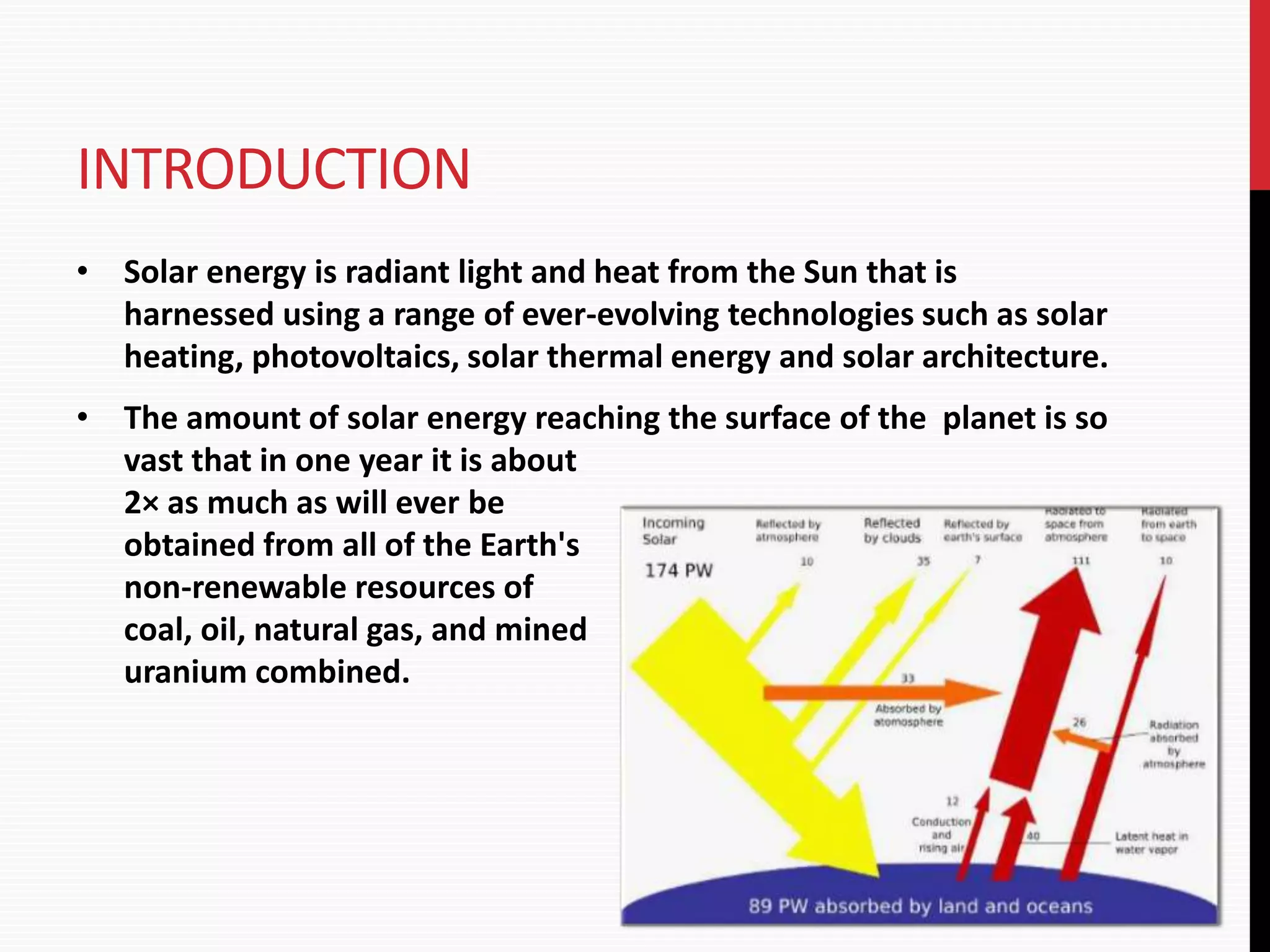Solar energy technologies | PPTX