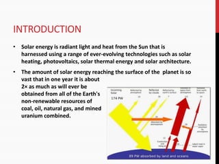 Solar energy technologies | PPTX