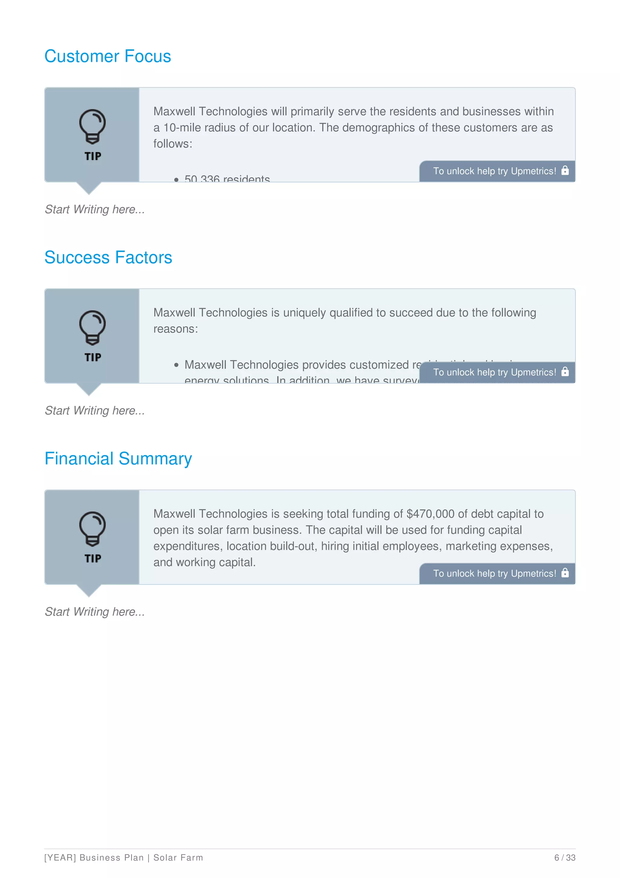 solar farm business plan | PDF