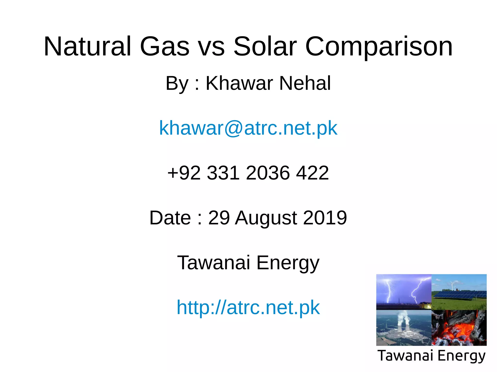 Solar Power vs Natural Gas | PPT