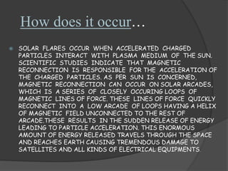Solar flare & its effect on electronic CIRCUITS | PPT