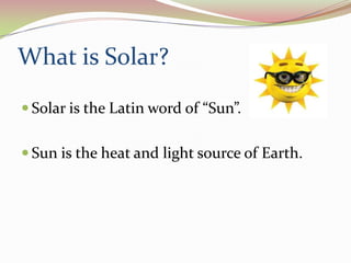 Solar for homes | PPTX