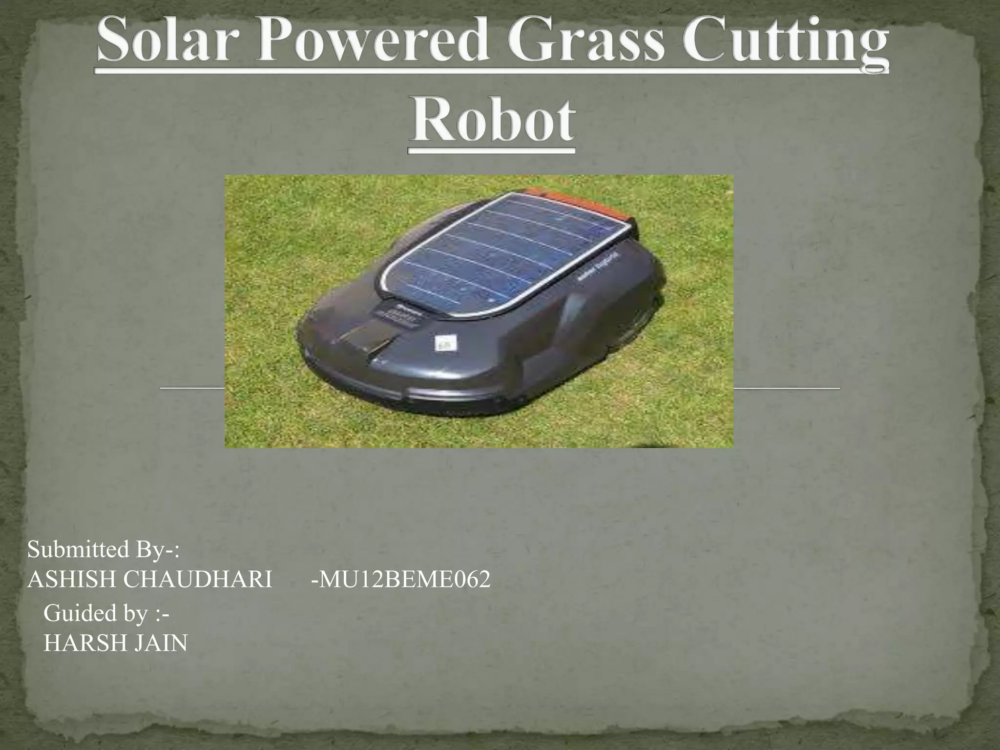 Solar grass robot | PPT