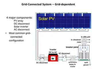 Solar pv connected to grid | PPTX