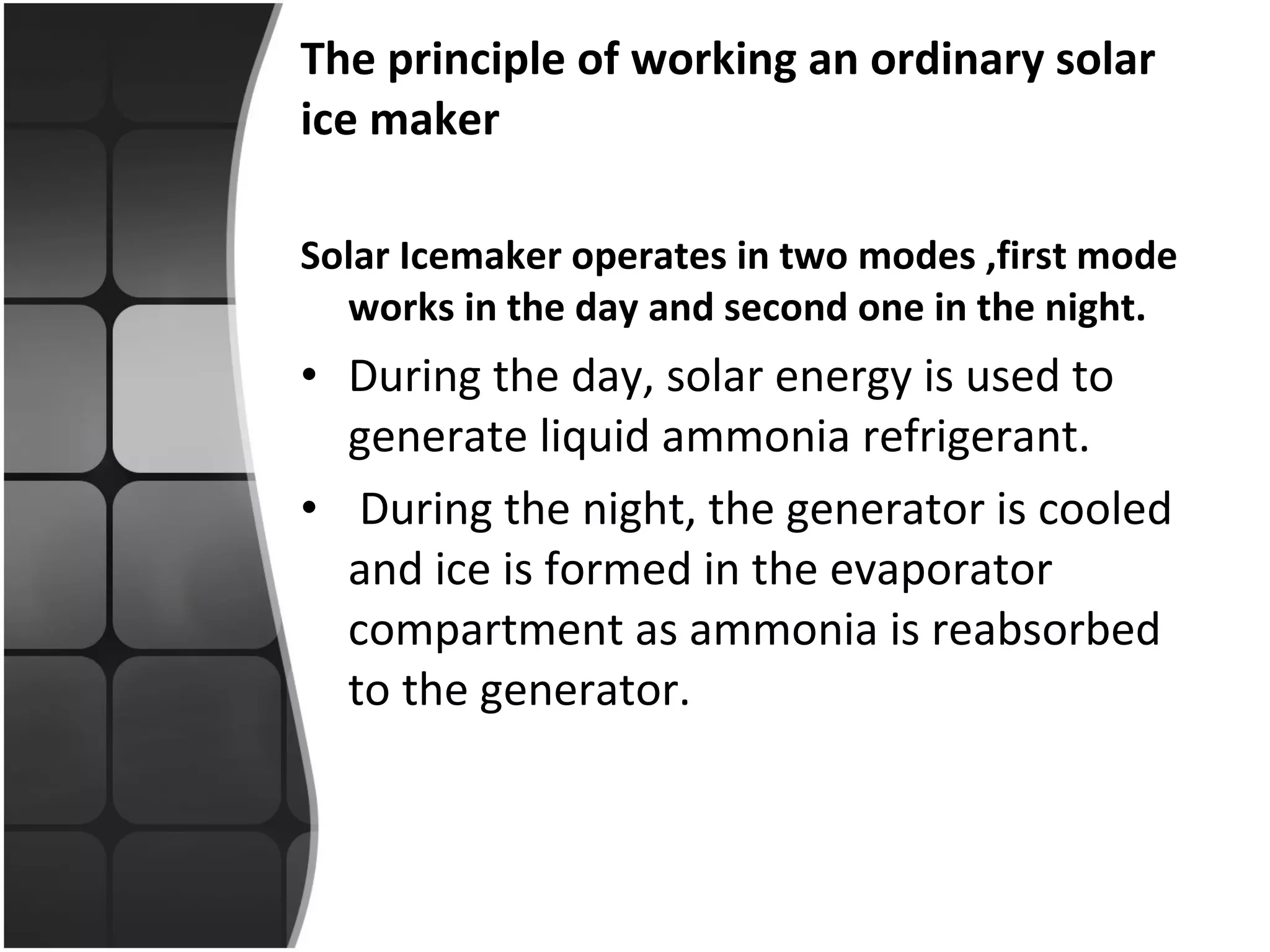Solar Ice Maker | PPT