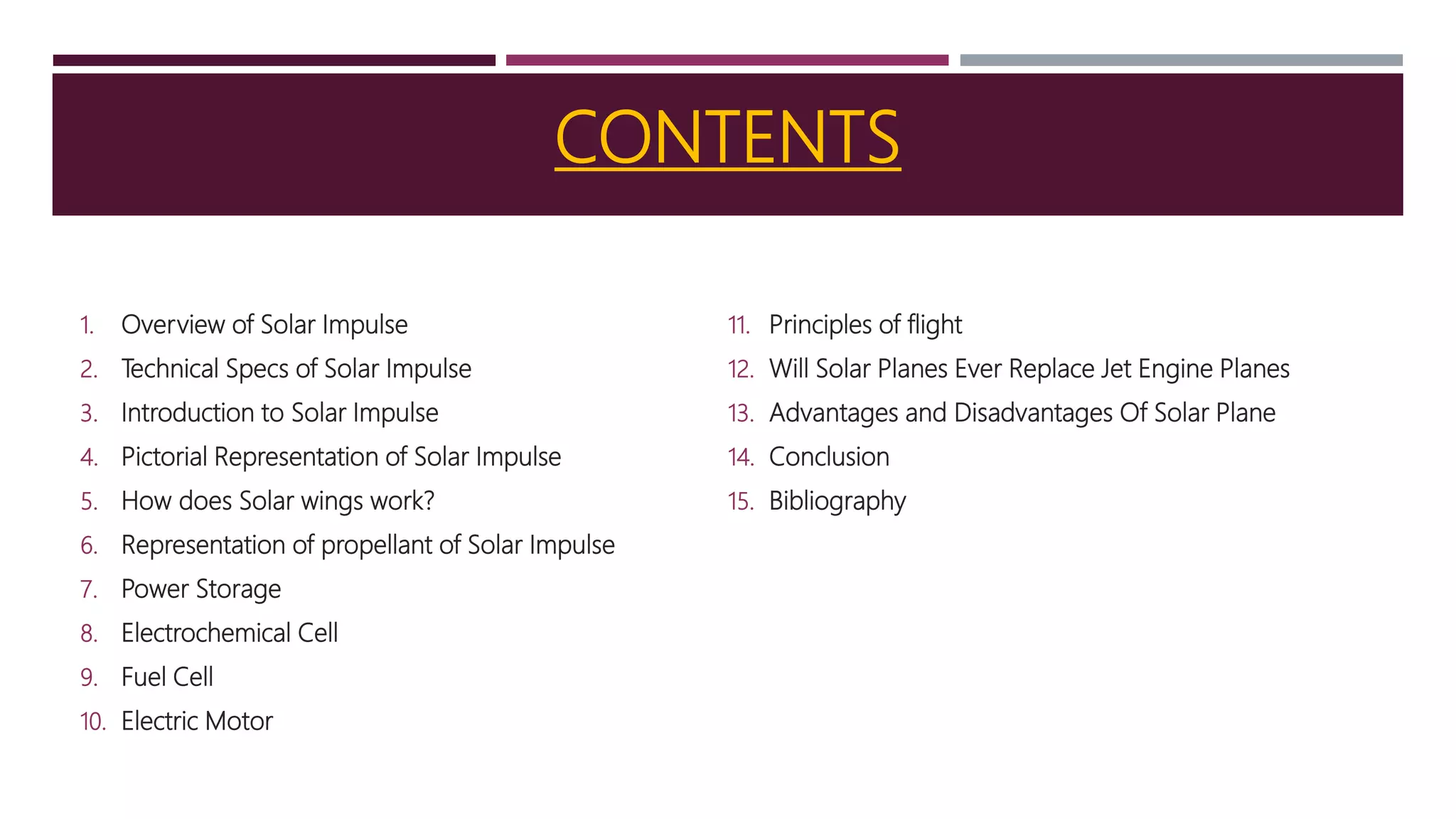 Solar impulse | PPTX