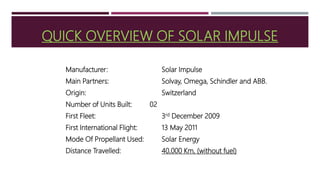 Solar impulse | PPTX