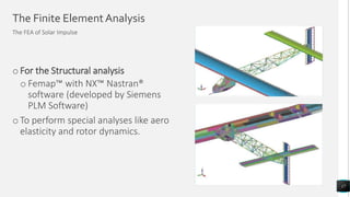 Finite Element Analysis of Solar impulse aircraft | PPTX