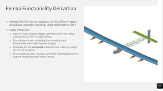 Finite Element Analysis of Solar impulse aircraft | PPTX