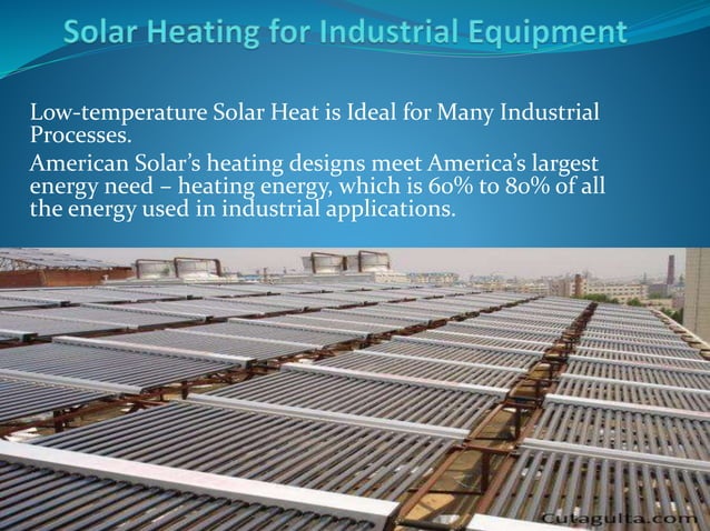 Solar industrial heating system ppt | PPTX | Power and Energy Industry ...