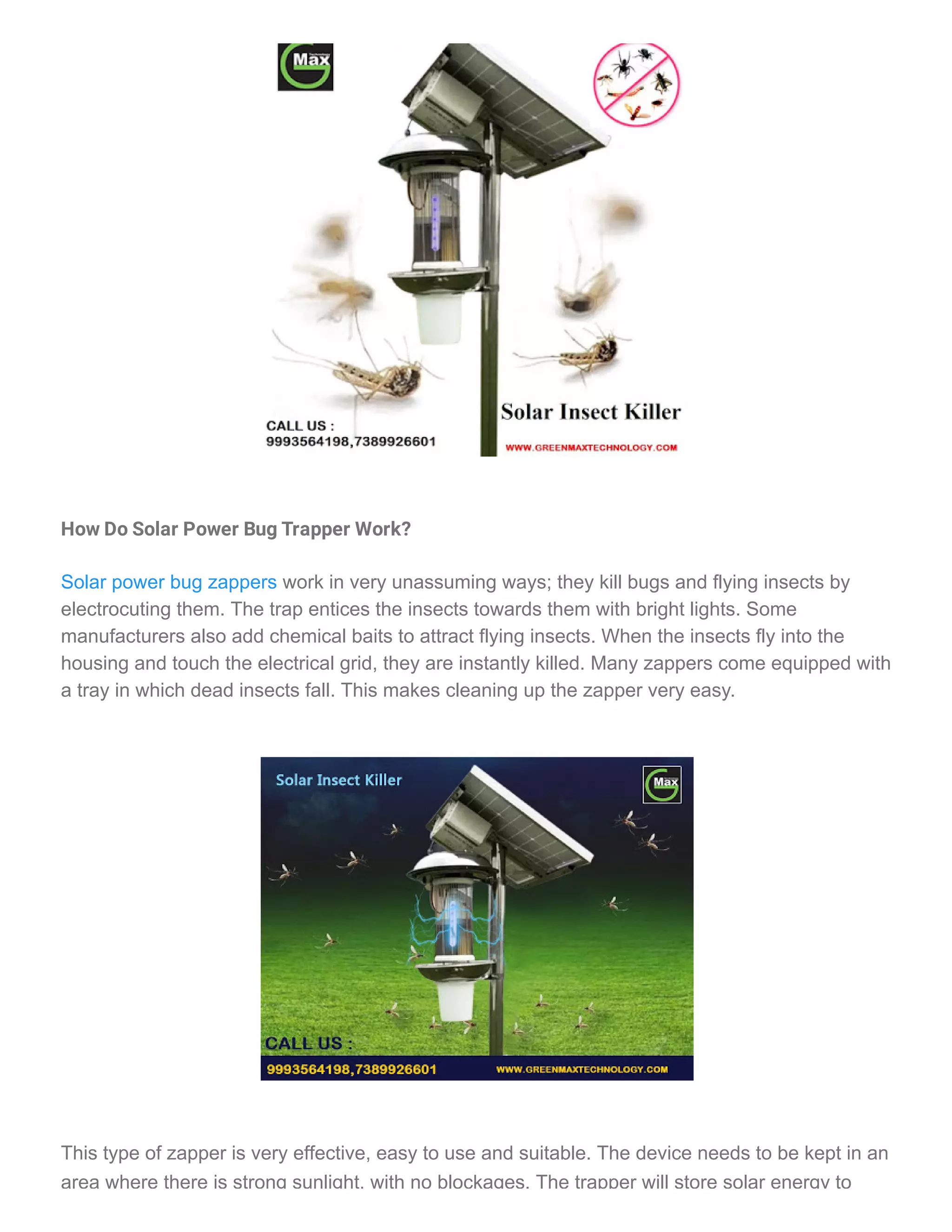 Solar insect killer | PDF