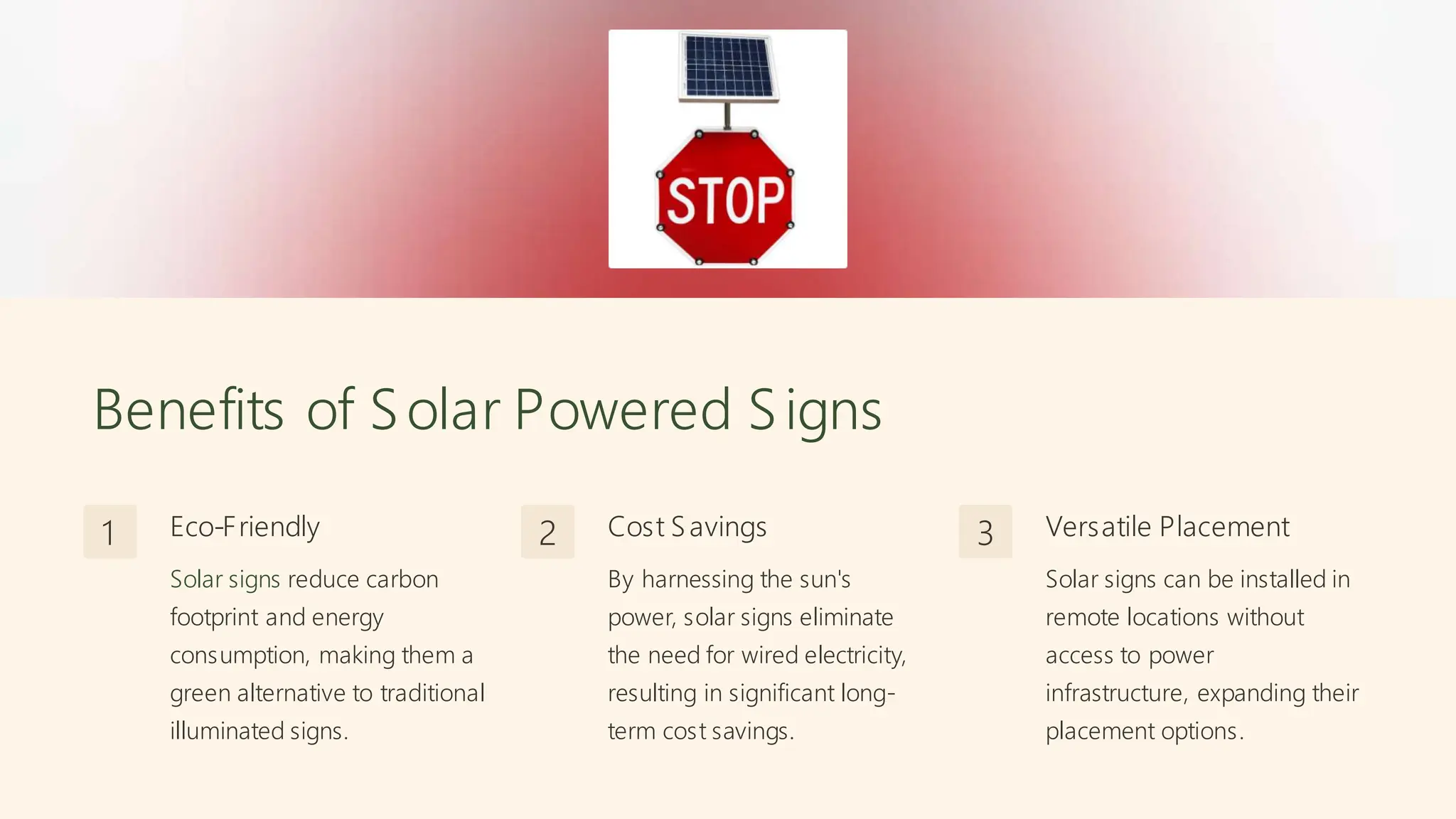 Solar Sign Lighting internally lit sign - Sun In One | PDF