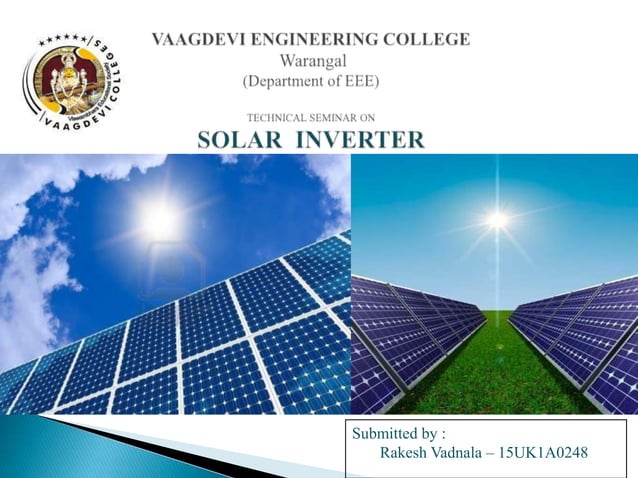 Solar inverter | PPTX
