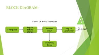 solar inverter.pptx | Consumer Electronics | Technology & Computing
