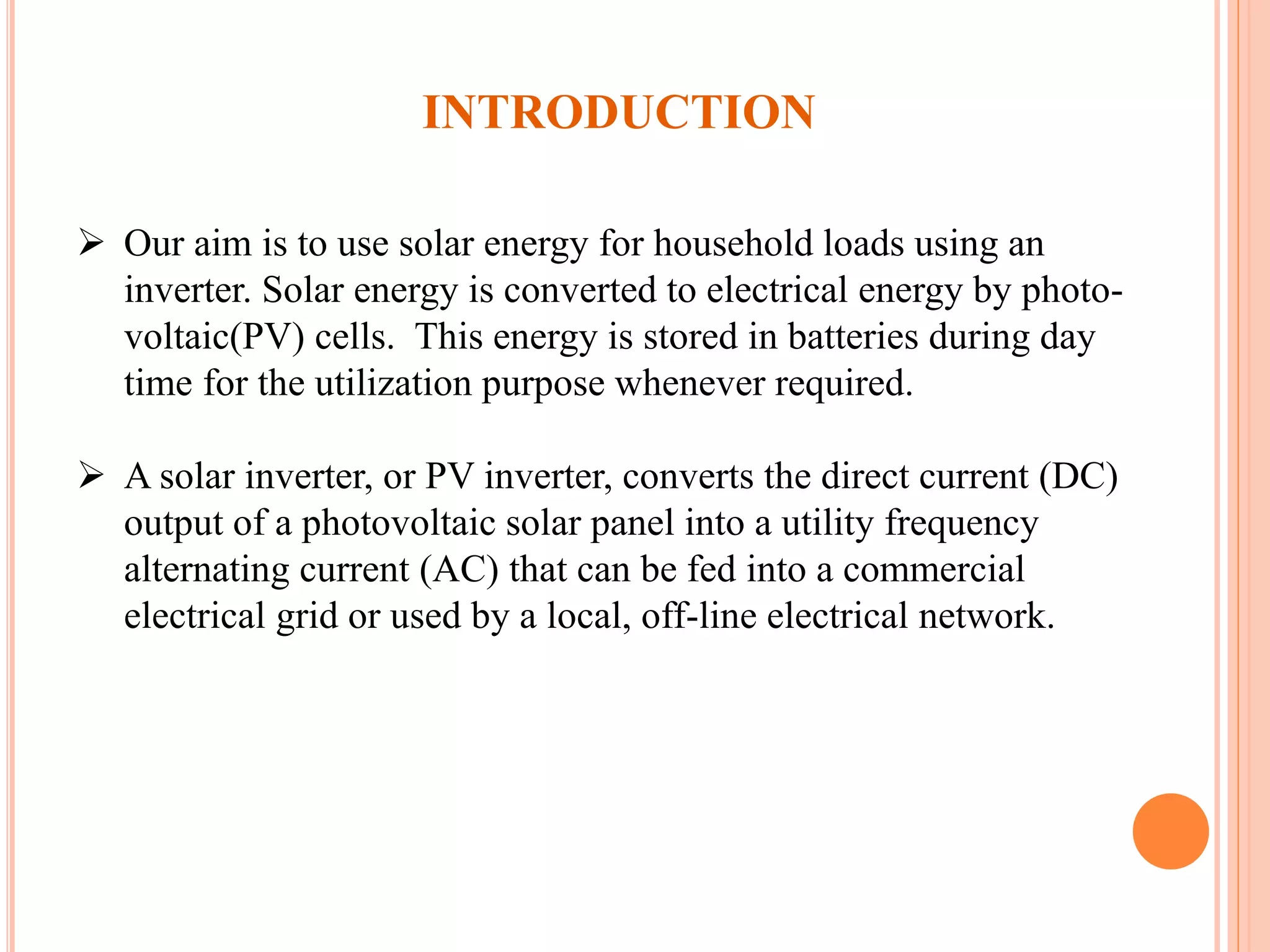 Solar inverter | PPTX
