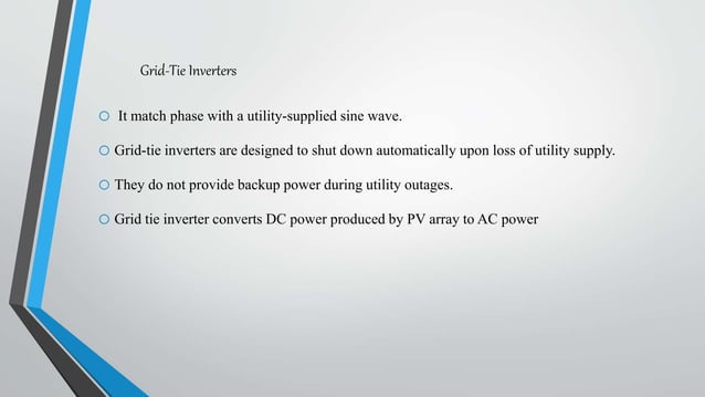 solar inverter PPT (2).pptx | Gas and Electric | Home Utilities