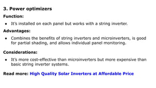 Solar Inverters: The Essential Components of Your Solar System | PPT