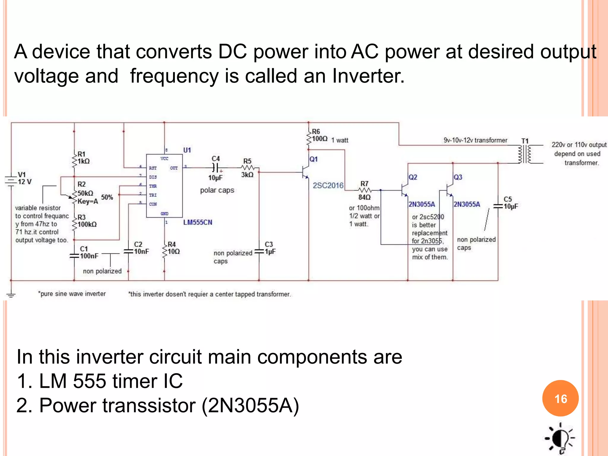Solar Inverter With Autosynchronization Using Microcontroller Ppsx