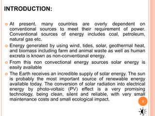 Solar inverter with autosynchronization using microcontroller | PPSX