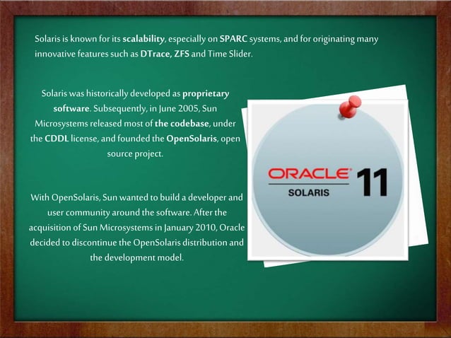 Solaris Operating System | PPTX