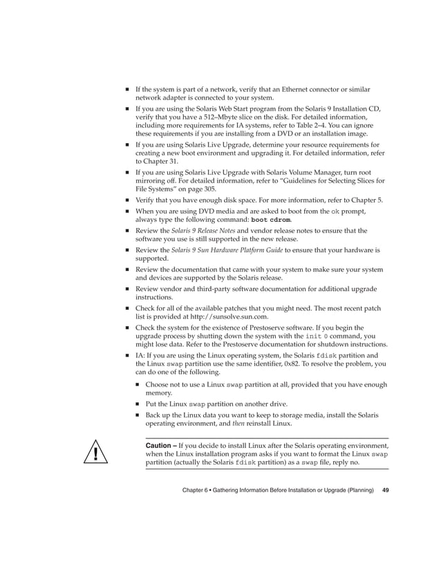 Solaris 9 Installation Guide | PPT