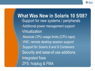 Solaris, OpenSolaris y Virtualización | PPT