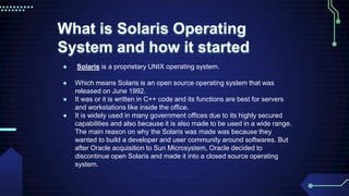 Solaris OperatingSystem ofacomputer.pptx