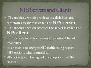 Solaris 10 administration 2 Configuring NFS | PPT