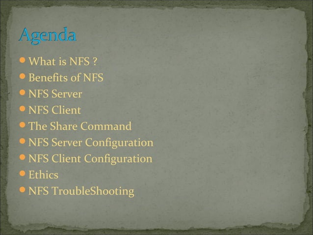 Solaris 10 administration 2 Configuring NFS | PPT
