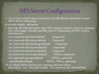 Solaris 10 administration 2 Configuring NFS | PPT