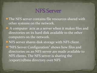 Solaris 10 administration 2 Configuring NFS | PPT