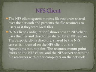 Solaris 10 administration 2 Configuring NFS | PPT