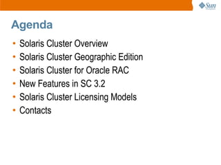 Solaris cluster roadshow day 1 sales overview | PPT