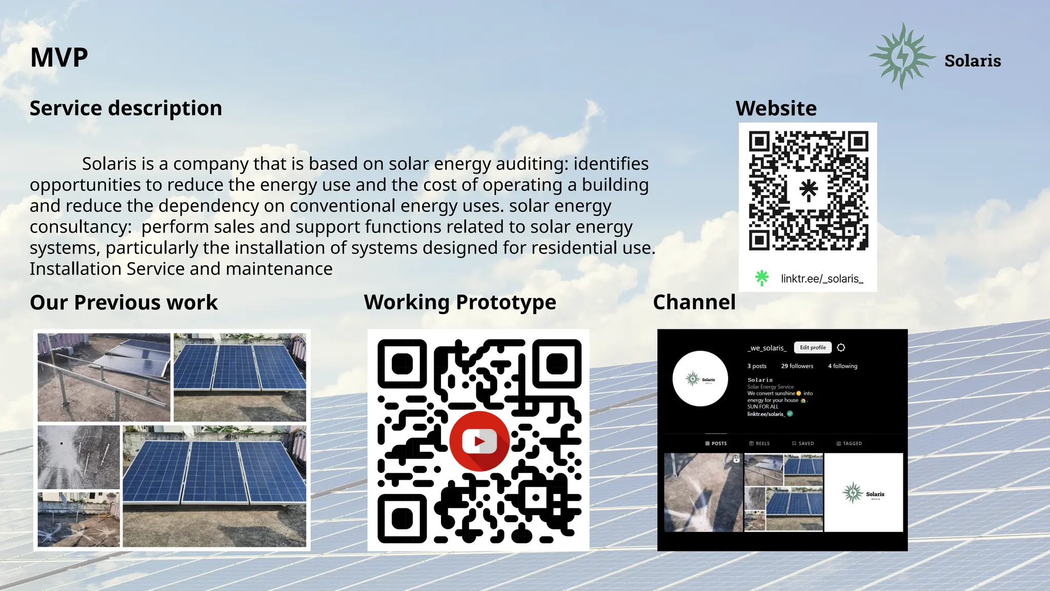 solaris a solar company Project Profile .pptx