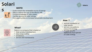 solaris a solar company Project Profile .pptx