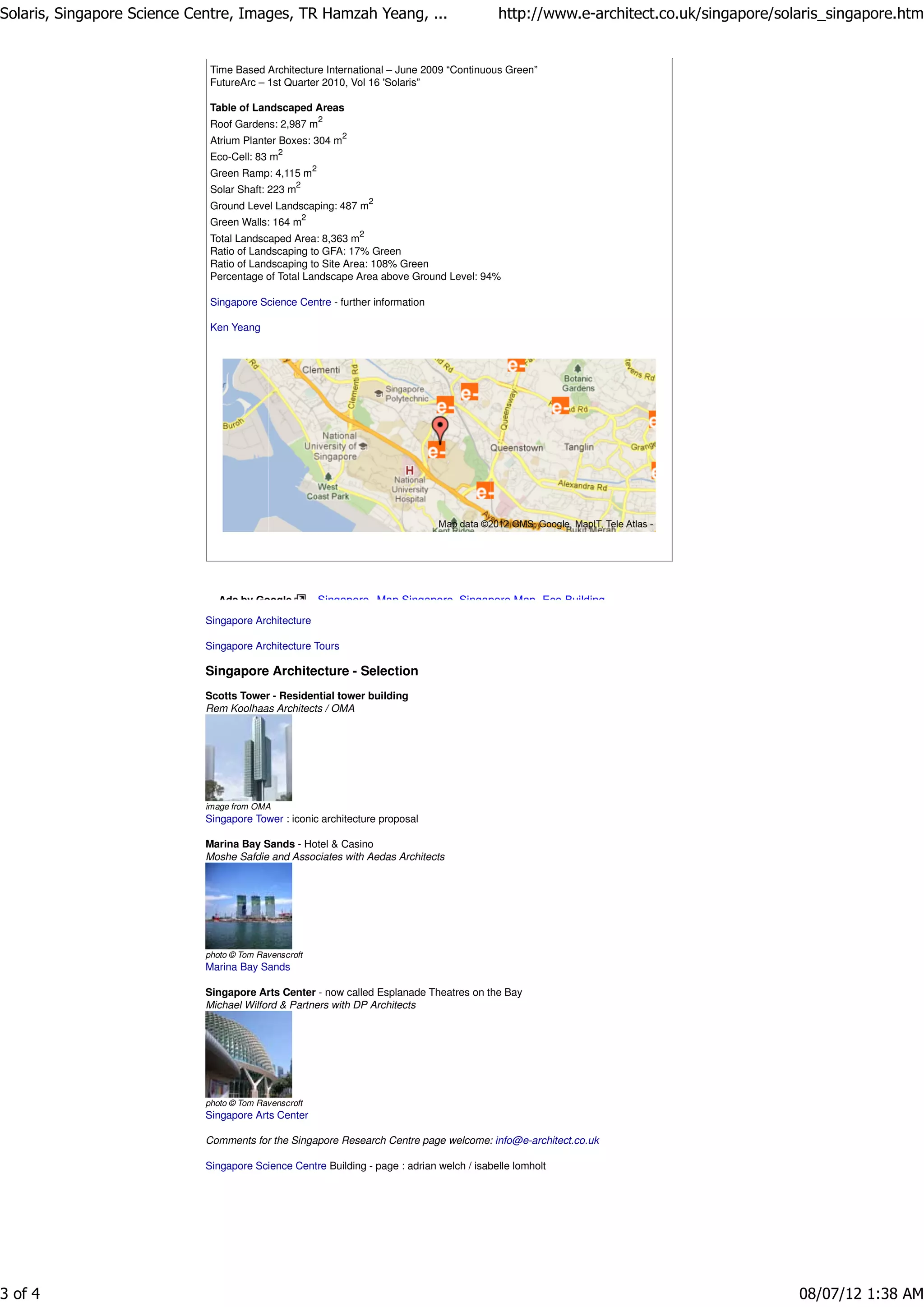 Solaris, singapore science centre, images, tr hamzah yeang, solaris ...