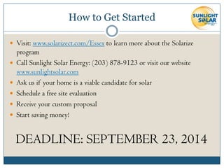Learn more about Solarize Essex! | PPTX