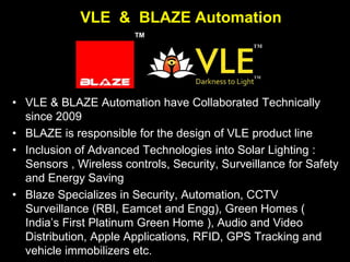 Solar led street lighting by vle | PPTX