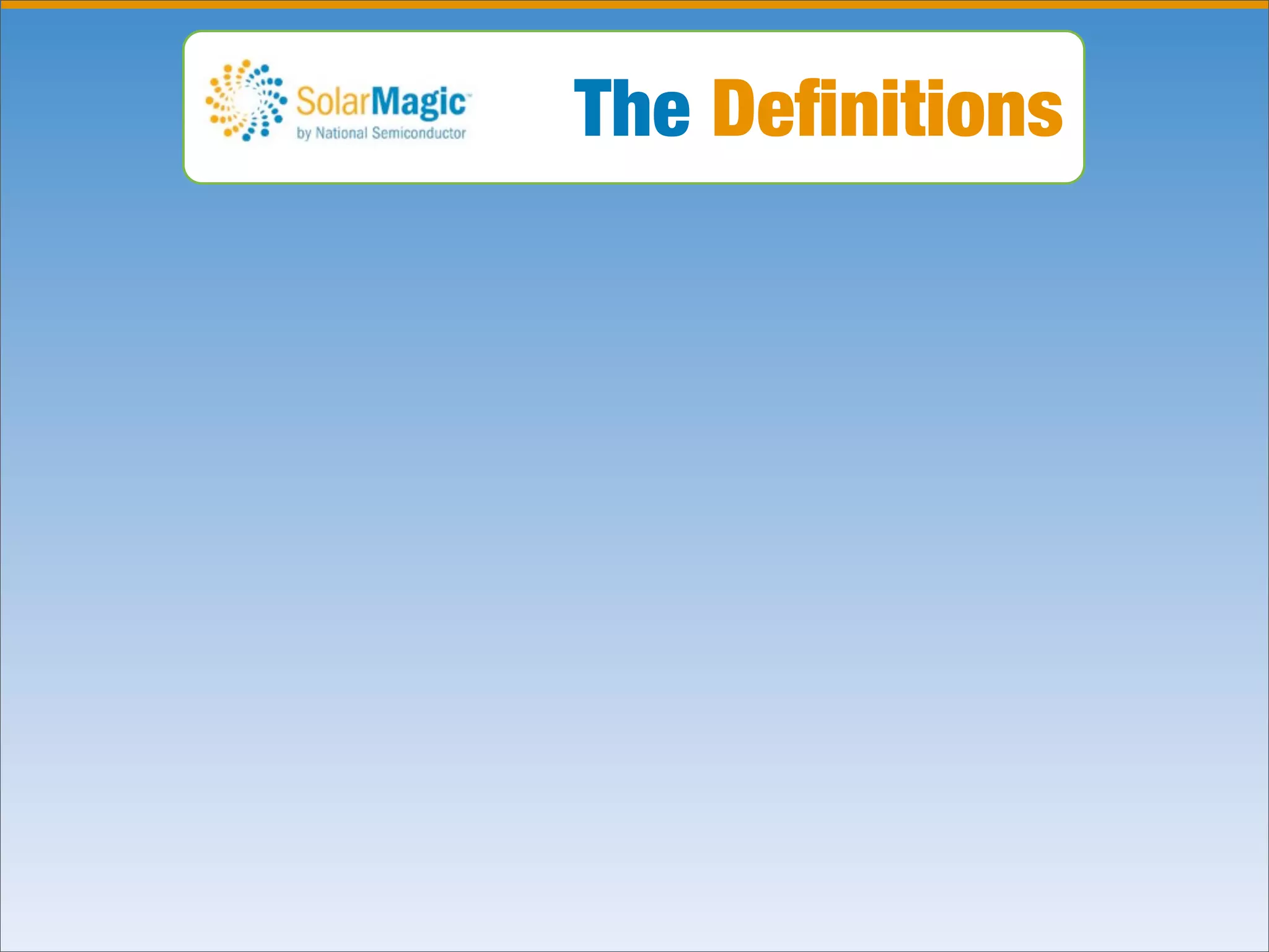 Solar Magic | PPT