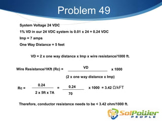 #Solar mooc voltage drop calculations | PPTX