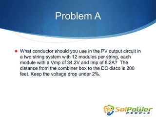 #Solar mooc voltage drop calculations | PPTX