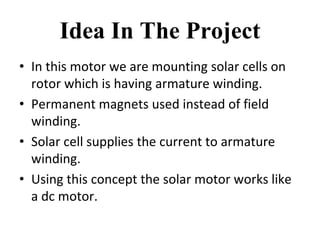 Solar motor | PPT